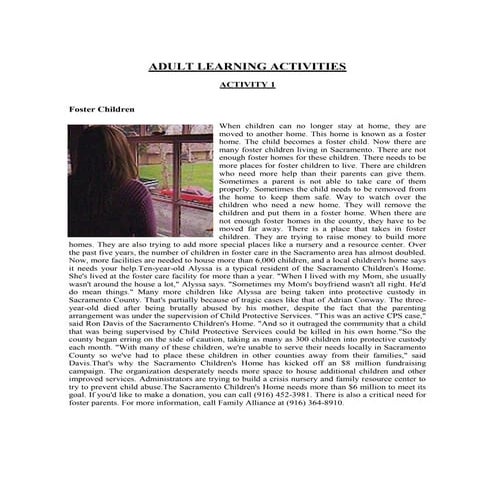 Learning Activities | PDF