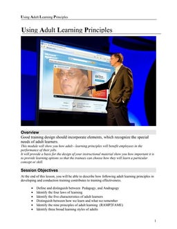 Principles of Adult Learning | PPT