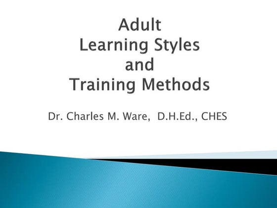 Class 3 knowles principles of andragogy rev | PPT