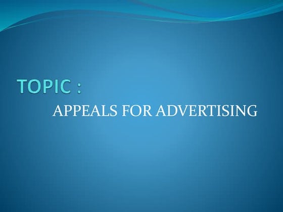 Types and appeal of advertising | DOCX | Advertising Industry | Industries