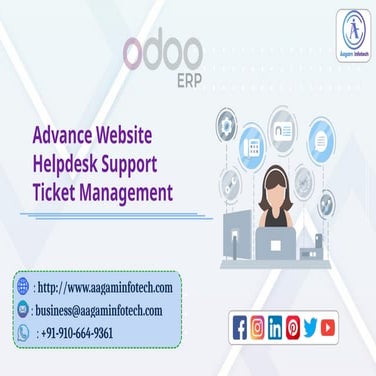 Advance Website Helpdesk In odoo | PPTX