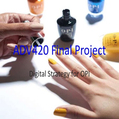 Adv420 final project | PPT