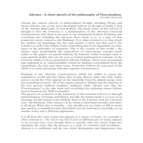 Advaita | PDF