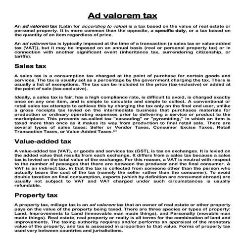 Ad valorem tax | DOCX