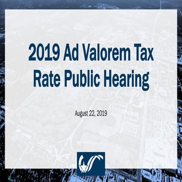 Ad Valorem Tax Rate Public Hearing No. 1 | PPTX | Business Accounting ...