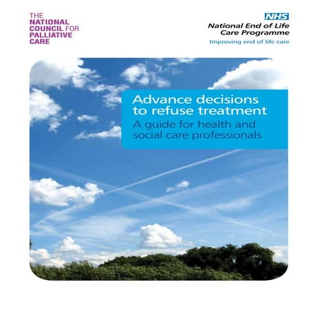 Advance decisions to refuse treatment | PDF