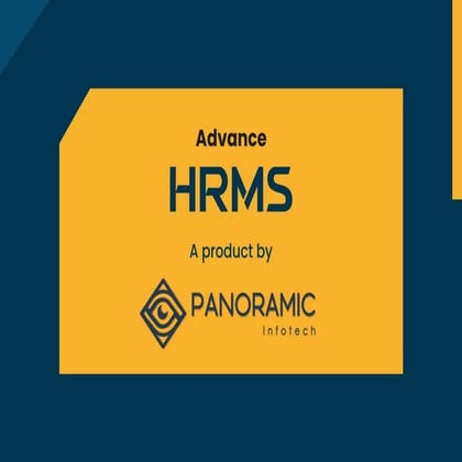 HRMS: Human Resource Management System - Panoramic Infotech | PDF