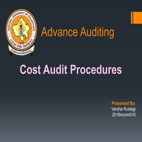 Advance auditing | PPT