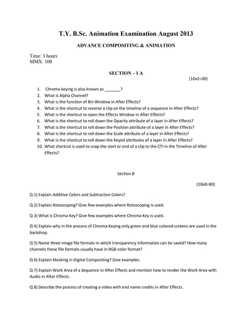 Course in 3D Animation | PDF