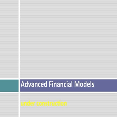 Advanced financial models | PDF | Physics | Science