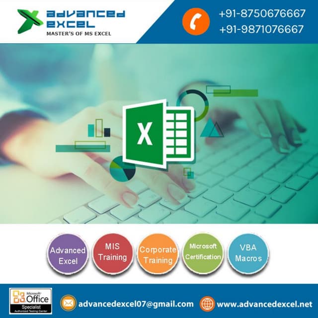 Excel Training in gurgaon | Advanced Excel Training in Gurgaon | PDF