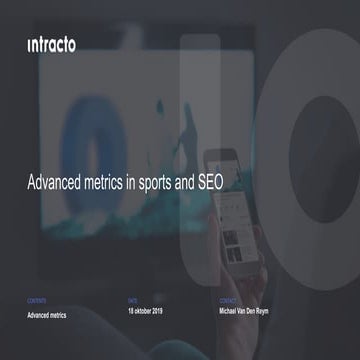 Advanced metrics in Basketball and SEO | PPT
