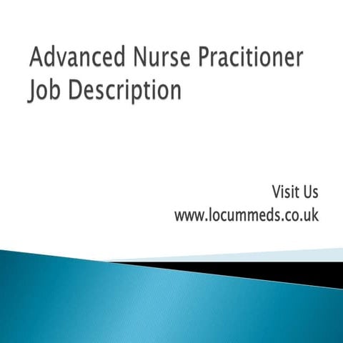 Advanced nurse-practitioner-job-description | PPTX