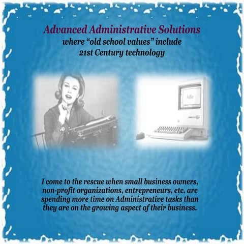 Advanced administrative solutions | PPT