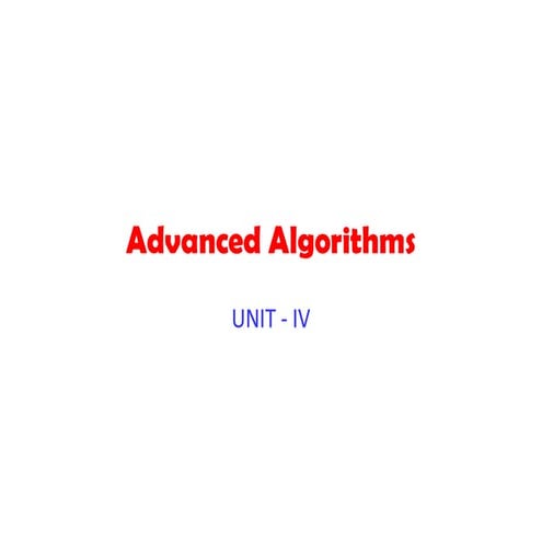 Advanced Algorithms 4.0.pdf computer science | PDF