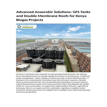 Advanced Biogas Technology-GFS Tanks & Double Membrane Roof Solutions ...