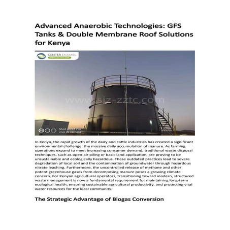 Innovative Biogas Solutions-GFS Tanks & Double Membrane Roof Systems ...