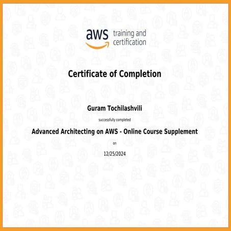 Advanced Architecting on AWS | PPT