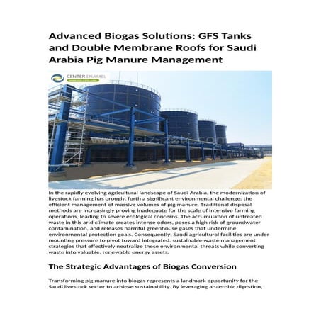 Sustainable Energy Solutions-GFS Tanks and Double Membrane Roofs for ...