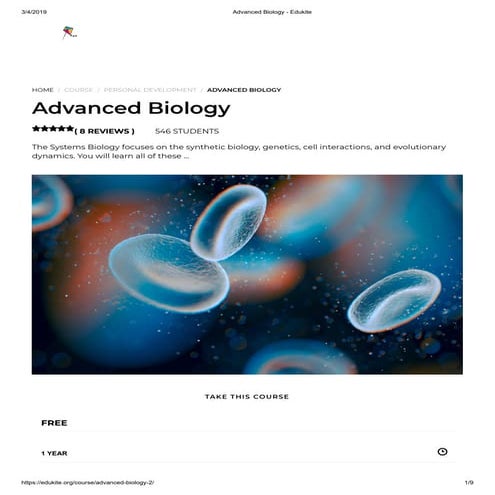 Biology for Beginners - Edukite | PDF