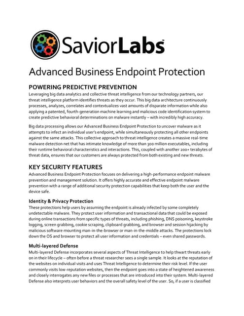 Endpoint Security Pres.pptx | Internet | Computing