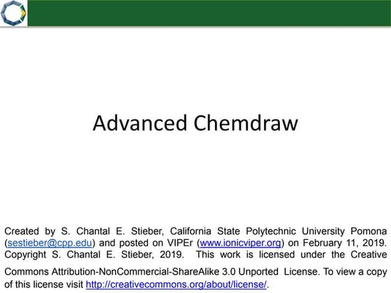 Chemsketch tutorial | PDF