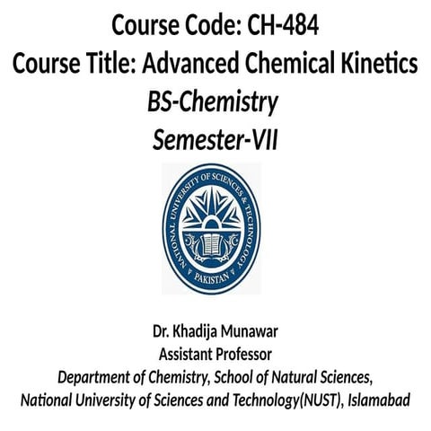 Advanced Chemical Kinetics lecture II.pptx