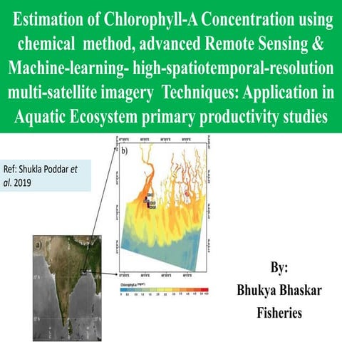 Advanced Chlorophyll estimation techniques in Aquatic Ecosystem productivity studies by B.pptx