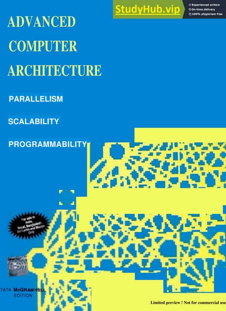 Advanced Computer Architecture Parallelism Scalability Programmability