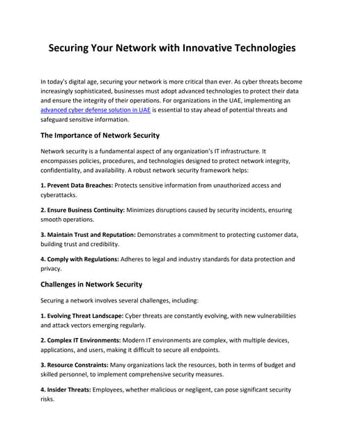 Secure Your Network Ids Ips Solutions For Enhanced Protection Pdf