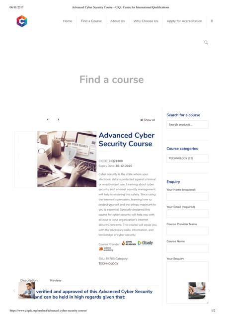 Introduction to Cybersecurity | PPT