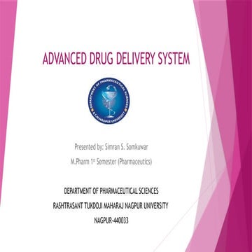 Advanced Drug Delivery Systems: Innovations in Targeted Therapeutics ...