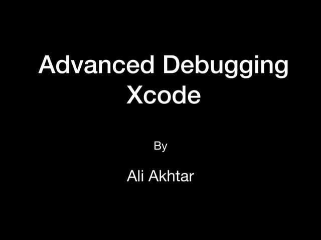 Advanced Debugging Ppt