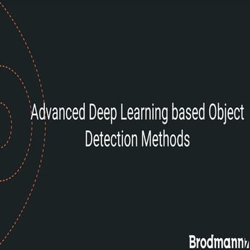 Advanced Deep Learning Based Object Detection Methods Ppt