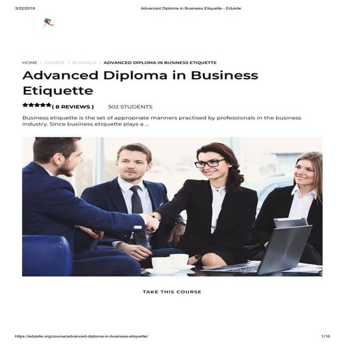Business Law and Ethics Certificate - Edukite | PDF