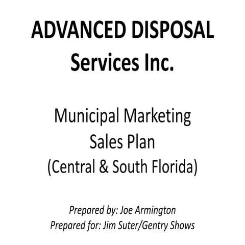 Advanced disposal services inc | PPTX
