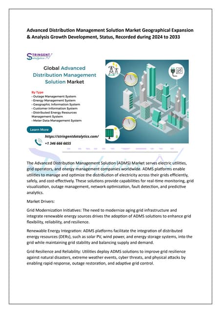 The Advanced Distribution Management System (ADMS) | PDF