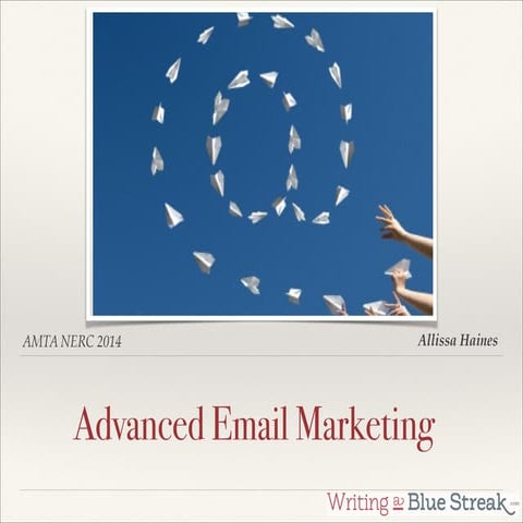 Advanced Email Marketing for Massage Therapists | PDF