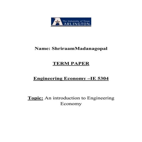 Interest in Engineering Economic | PDF