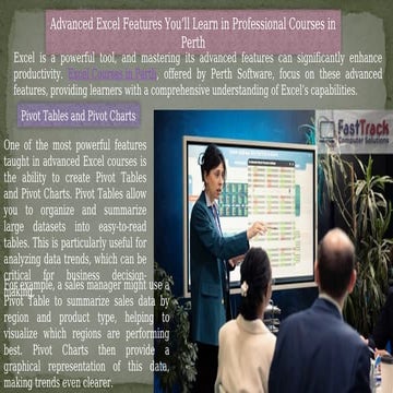 Advanced Excel Features You’ll Learn in Professional Courses in Perth ...