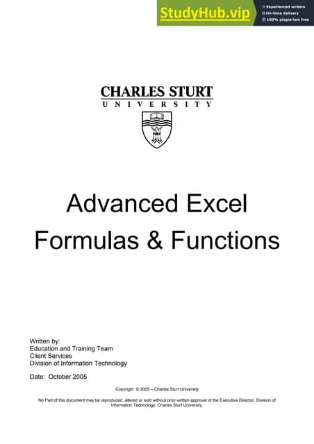 Advanced Excel Formulas And Functions Kd Pdf