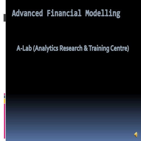 Advanced financial modelling | PPTX