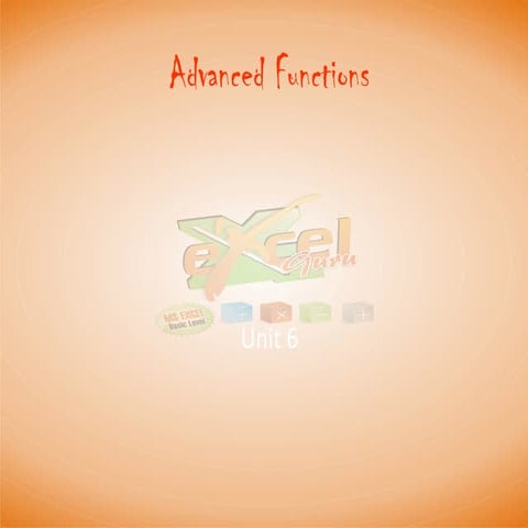 Advanced functions unit 5 | PPT
