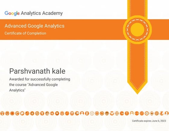 Arshad Ahmed - Google analytics certificate | PPT