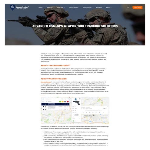 Advanced GSM-GPS Weapon/Gun Tracking solutions | PDF