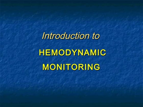 Haemodynamic monitoring during cpb | PPTX