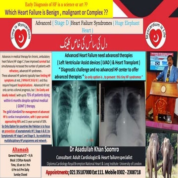 Advanced Heart Failure syndromes .Benign or malignant | PPTX