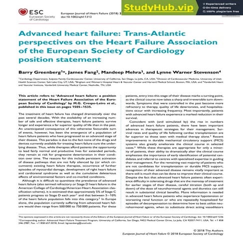The Need for Palliative Care in the Management of Heart Failure: A Case ...
