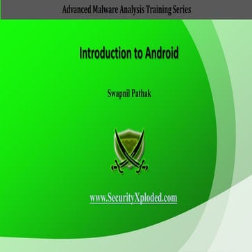Advanced Malware Analysis Training Session 8 Introduction To Android