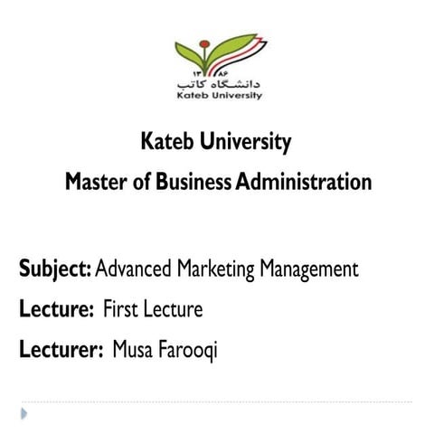 Advanced Marketing Management - First Lecture.pptx